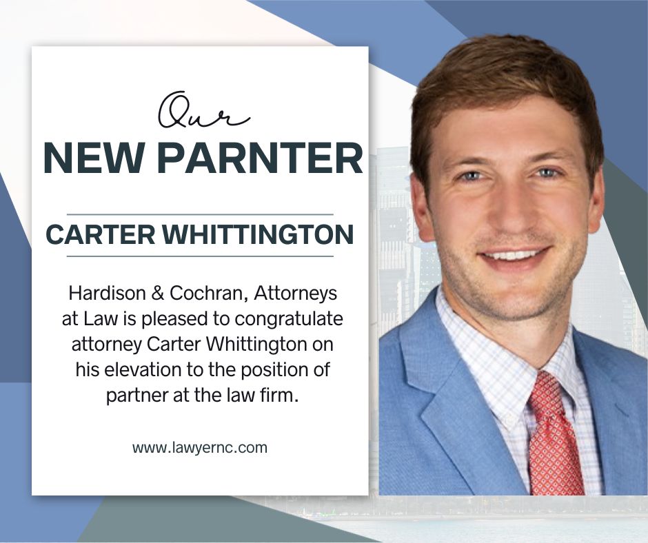 Hardison & Cochran Names Carter Whittington as Law Partner